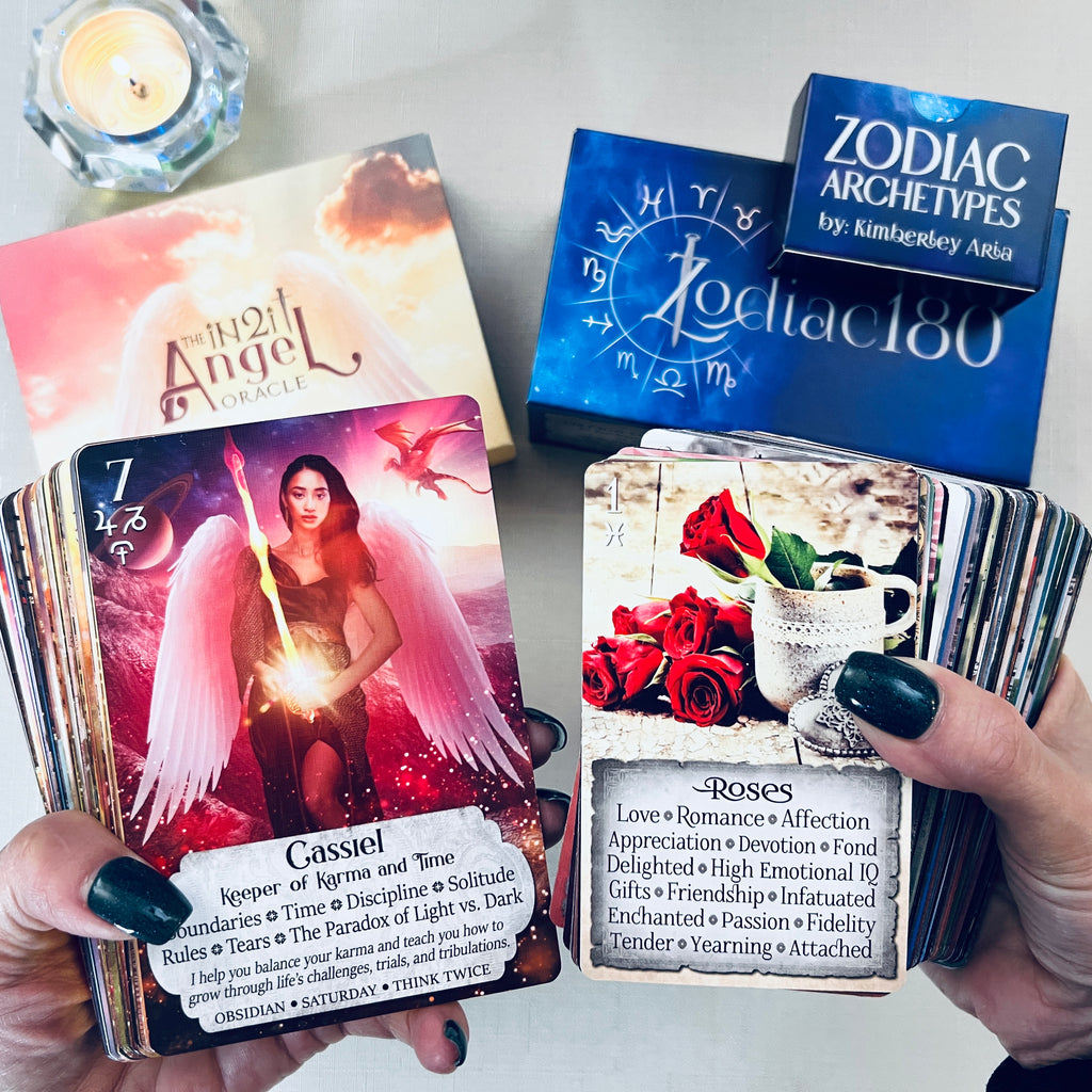 In2it Zodiac 108 Angel Oracle Deck Set 227 Card Bundle In2it Oracle